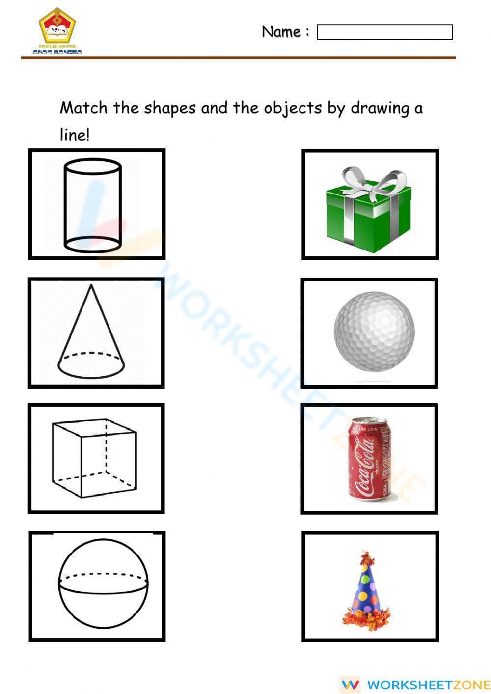 Identifying and Classifying 3D Shapes Worksheets