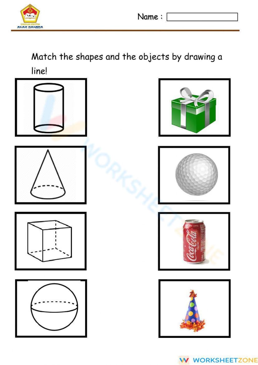 Identifying and Classifying 3D Shapes Worksheets